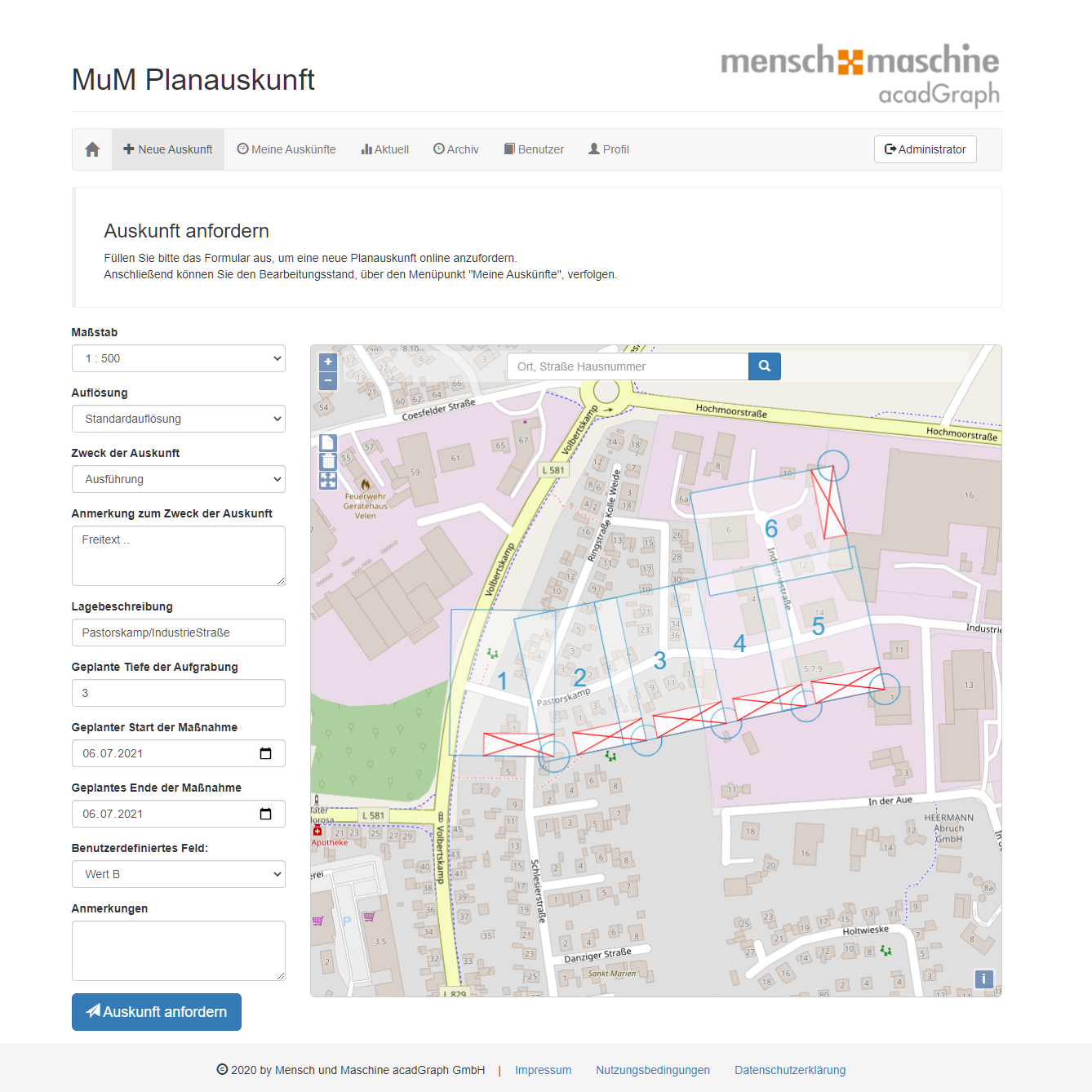 Mit der MuM Planauskunft Störungen und Blackouts vermeiden - MuM MapEdit